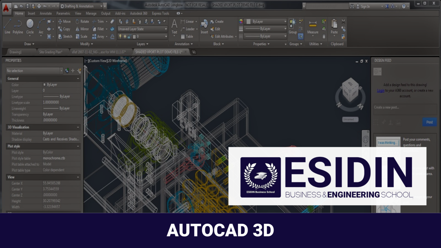 Curso Online de Autocad 3D - ESIDIN Business & Engineering School